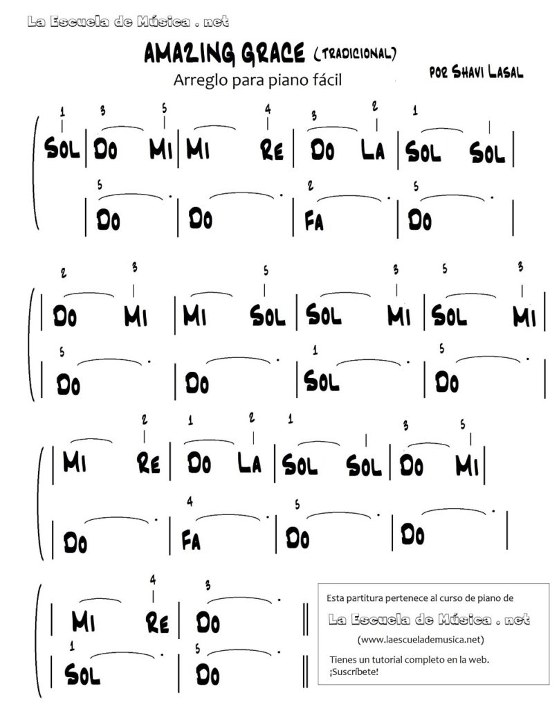 Canciones de Navidad para piano , cuatro conocidas melodías populares.